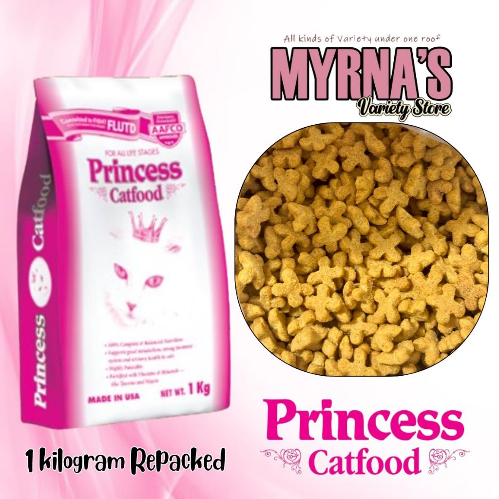 Princess Cat Dry Food (1kg Repacked) Fortified with vitamins and ...