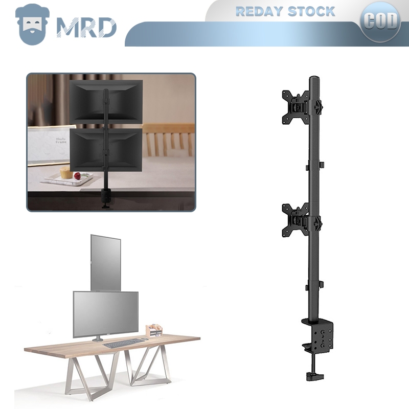 Dual Monitor Desktop Mounting Bracket 2 Screens Vesa 100X100 Mm/75X75 ...
