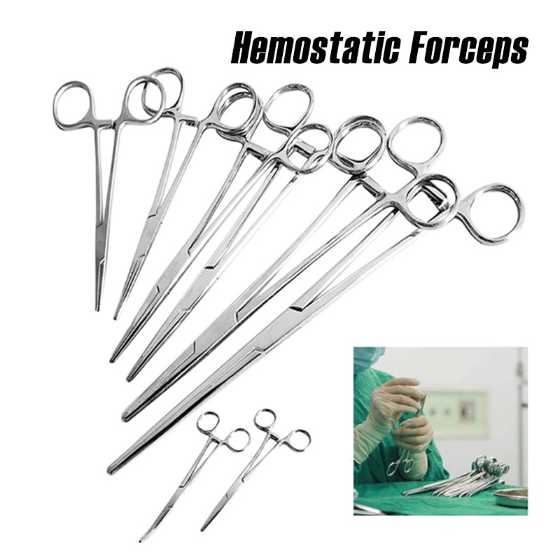 Stainless steel Hemostatic forceps Veterinary Surgical scissors Fish ...