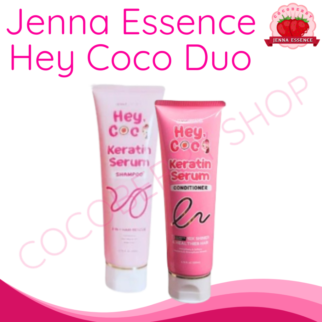 Hey Coco Shampoo & Conditioner Keratin Serum Hair Care Anti Frizz Anti Drandruff Hey Coco Duo ...