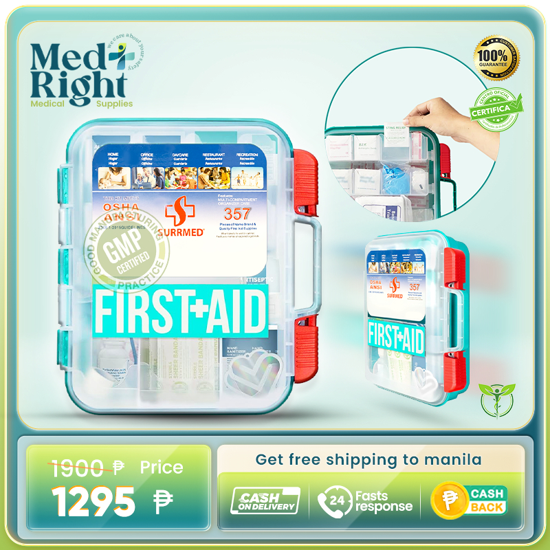 First Aid Kit (357 Pieces) OSHA ANSI Certified | Medical Emergency ...