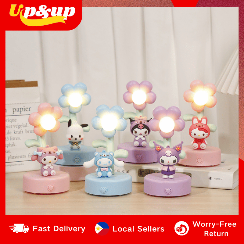 Sanrio Desk Lamp Kuromi My Melody Cinnamoroll Small Night Light Sun ...