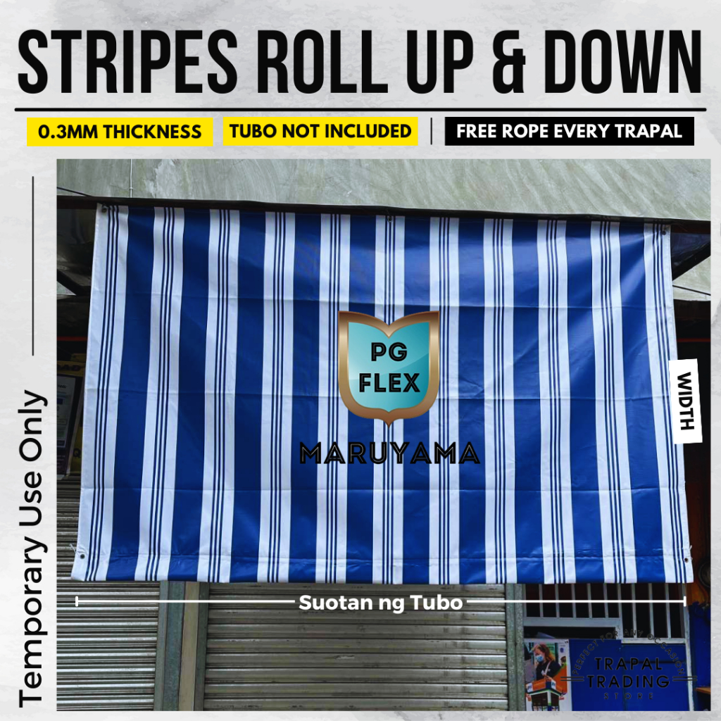 Roll up and down Awning Lona Trapal Tolda 100% Waterproof With Free ...