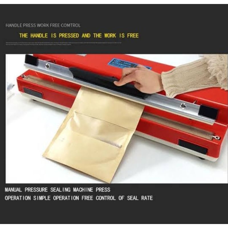 Heavy duty Industrial Hand Press Type Auto Sealing Machine Aluminum ...