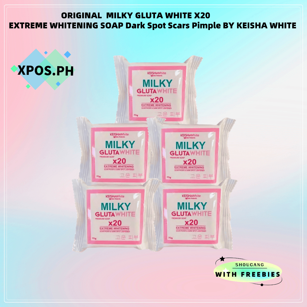 ORIGINAL MILKY GLUTA WHITE X20 EXTREME WHITENING SOAP Dark Spot Scars ...