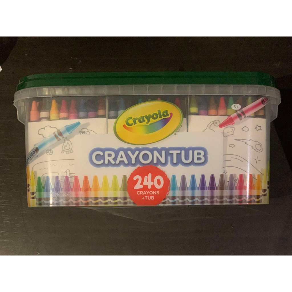 Crayola Crayon Tub (240ct/288ct), Bulk Crayon Set, Kids Coloring & Art ...