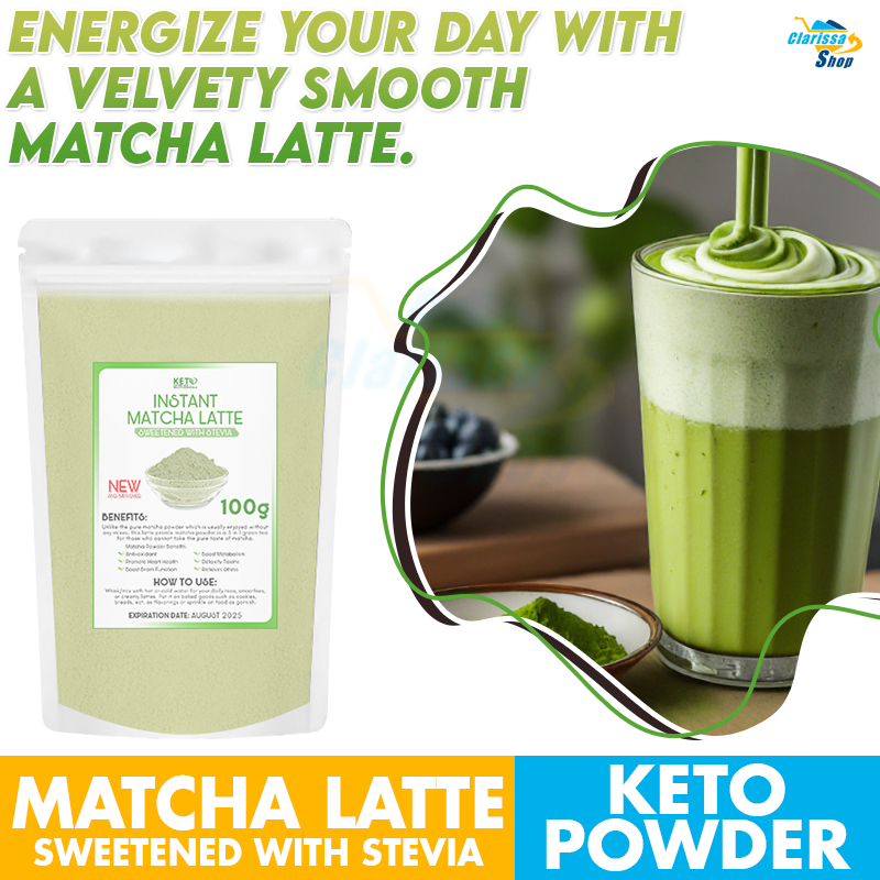 Instant Matcha Latte 100g Boost Metabolism Antioxidant w/ Improved ...