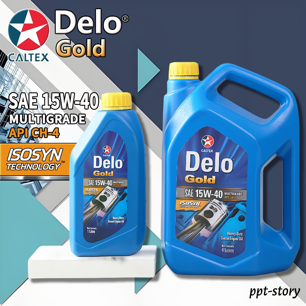 Delo Gold Engine Oil 15W40 CH-4 1-4L Multigrade Isosyn Technology Heavy ...