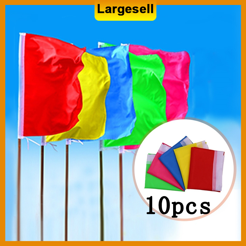 10Pcs 70*110cm 5 Color Fiesta Flag Vertical Colored Flag Festival ...
