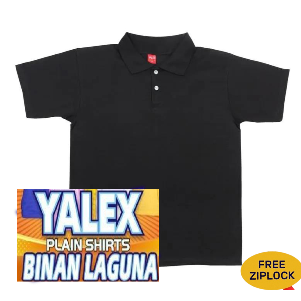 POLO SHIRT BLACK - Yalex Gold Label with free Ziplock | Shopee Philippines