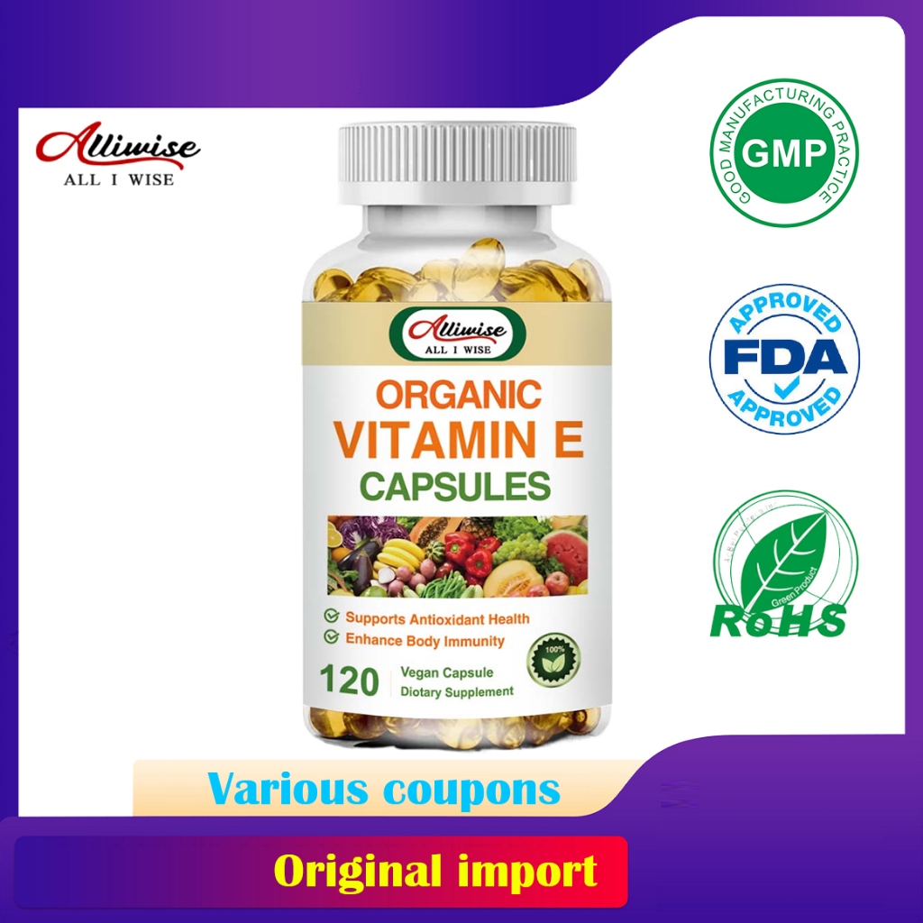 Natural Vitamin E Capsule Antioxidant Support Essential Skin Vitamin ...