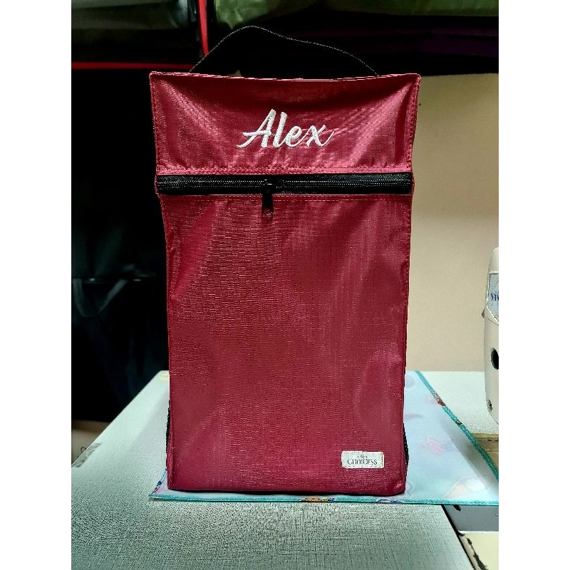 ChoiCess Men's SHOE BAG Travel Organizer | PLAIN color + NAME ...