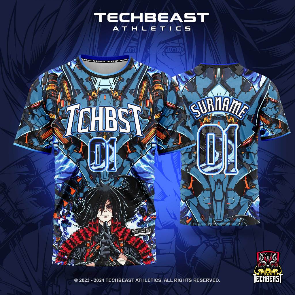 Techbeast Madara T-shirt Full Sublimation Jersey ( CUSTOM NAME + NUMBER ) | Shopee Philippines
