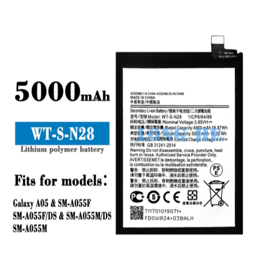 Samsung Galaxy A05 SM-A055F SM-A055F/DS SM-A055M/DS SM-A055M WT-S-N28 ...