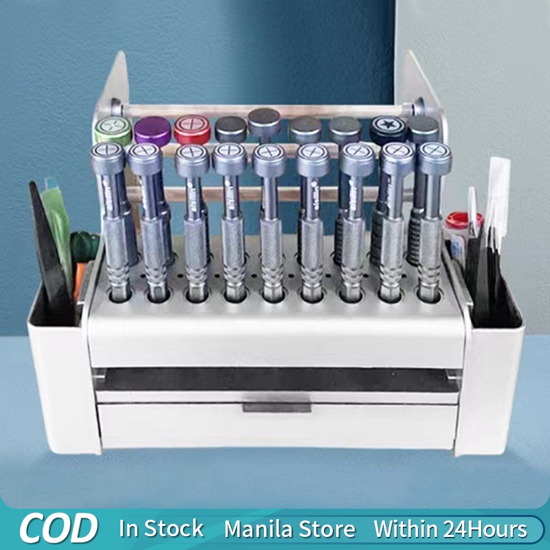 Phone Repair Tool Holder Storage Box，DIY Tools Box with Small Holes and ...