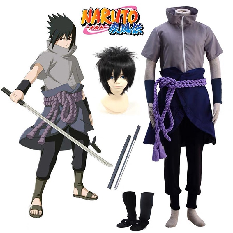 Uchiha Sasuke Cosplay Halloween Costume Anime Haruto Shippuden Third ...