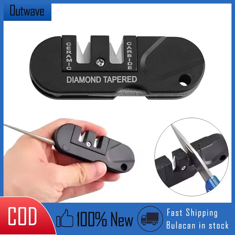 Knife Sharpener Portable Tungsten Steel Sharpening Tool Outdoor EDC ...