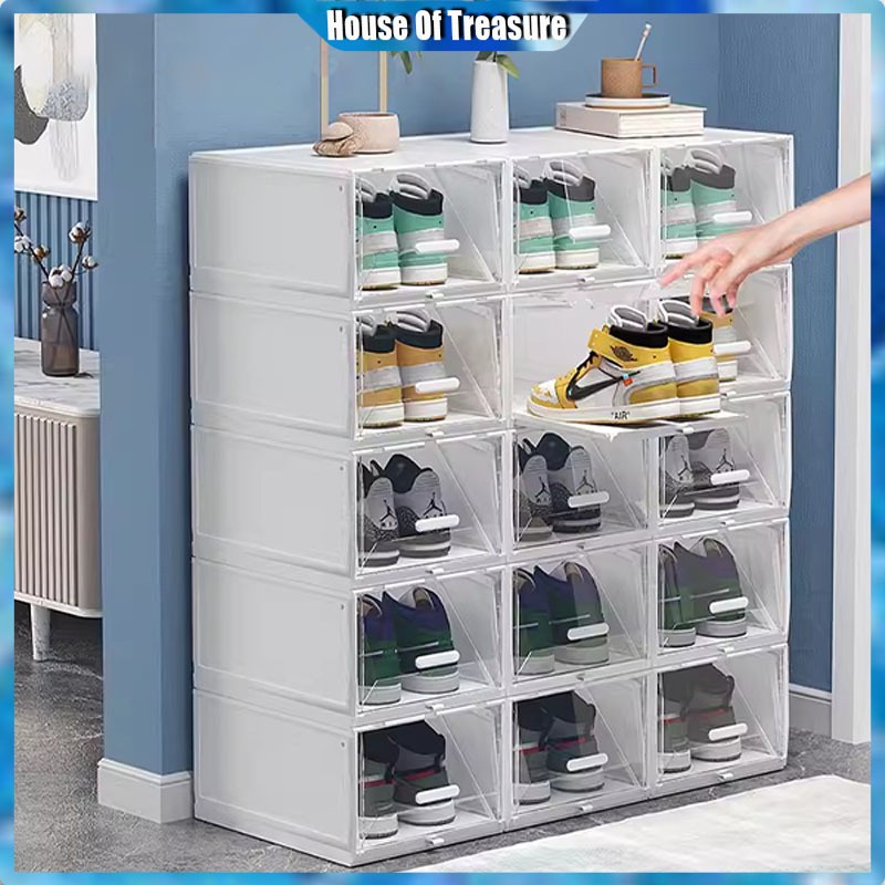 Large Size Candy Color Shoe Box Foldable Drawer Case Shoe Rack Storage ...