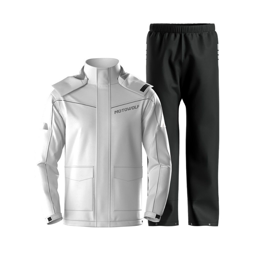 MOTOWOLF V3 Raincoat Set (Jacket + Pants + Pouch) MDL0403B | Shopee ...