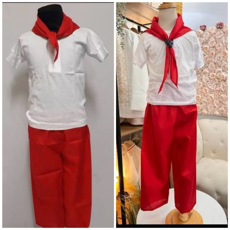 PAJAMA RED AND PANYO KATIPUNERO FOR KIDS (Costume) | Shopee Philippines