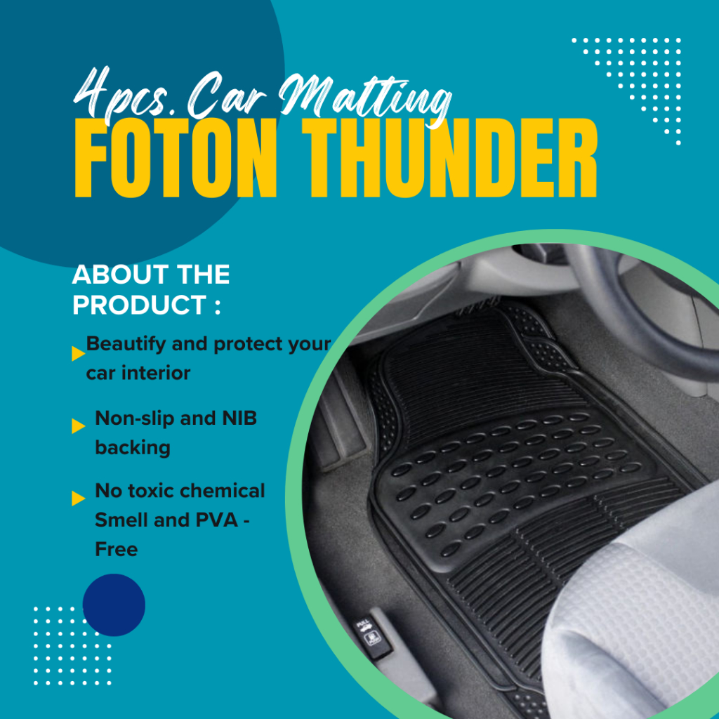 FOTON THUNDER Heavy Duty Premium car floor guard mats protect the car's ...