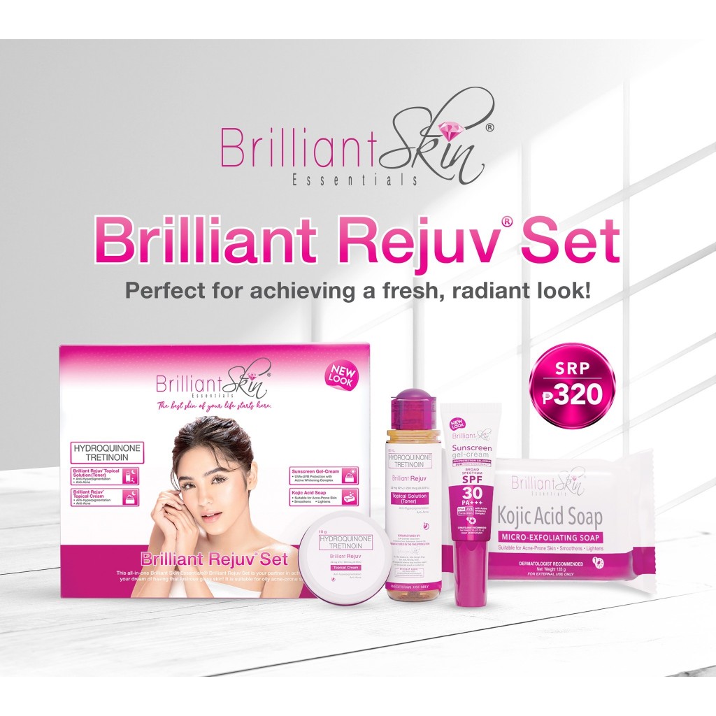 Brilliant Skin Essentials Rejuvenating Facial Set / ANDREA Hydroquinone ...