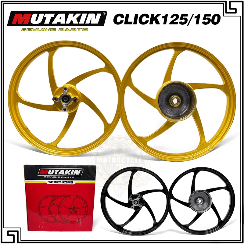 MUTAKIN 522 MAGS For Click125 Click 150 Front Disc and Rear Drum 1.4*1. ...