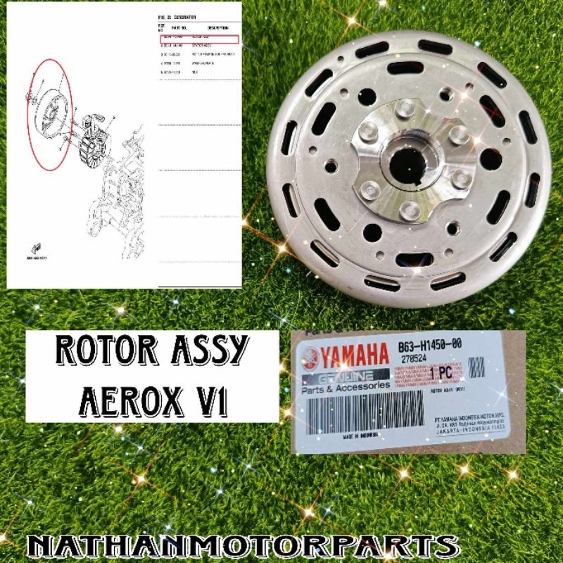 ROTOR ASSY AEROX V1 only | Shopee Philippines