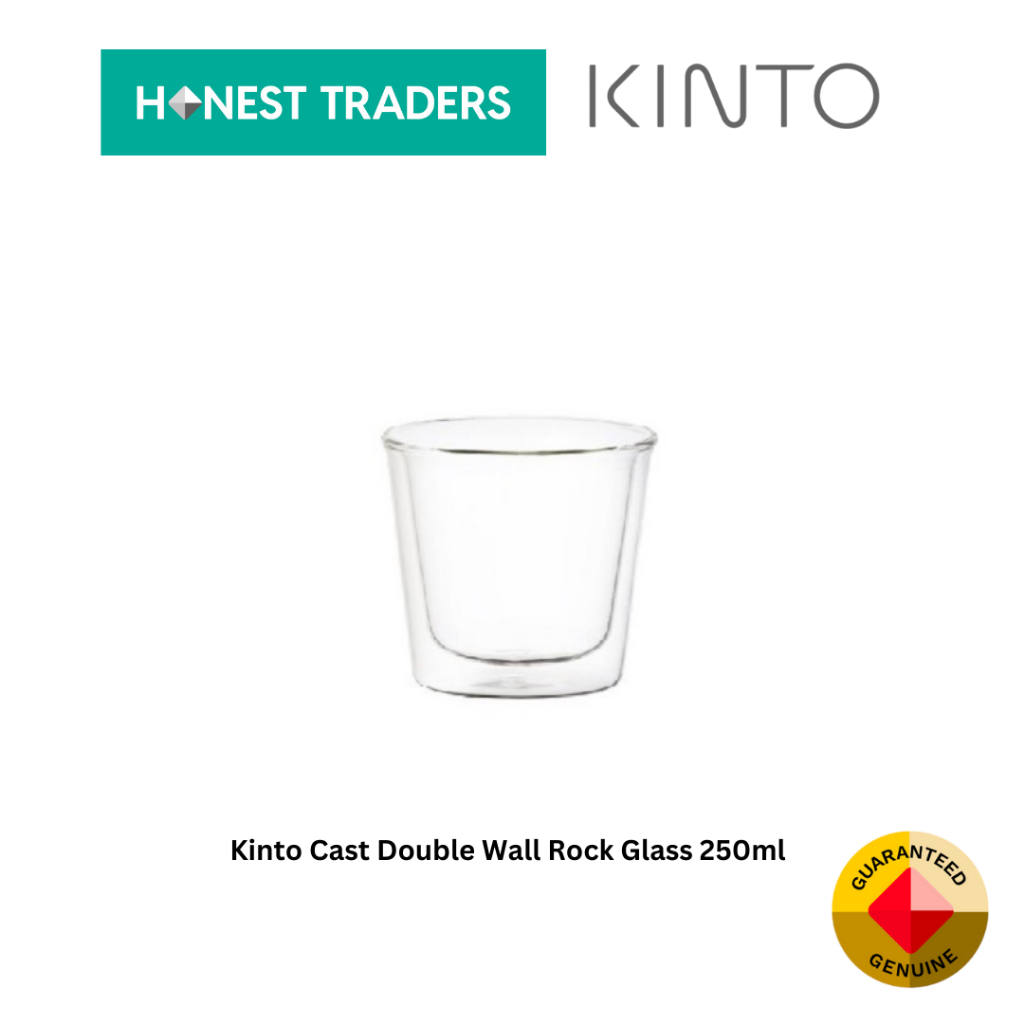 Kinto Cast Double Wall Rock Glassware 250ml 21430 | Shopee Philippines