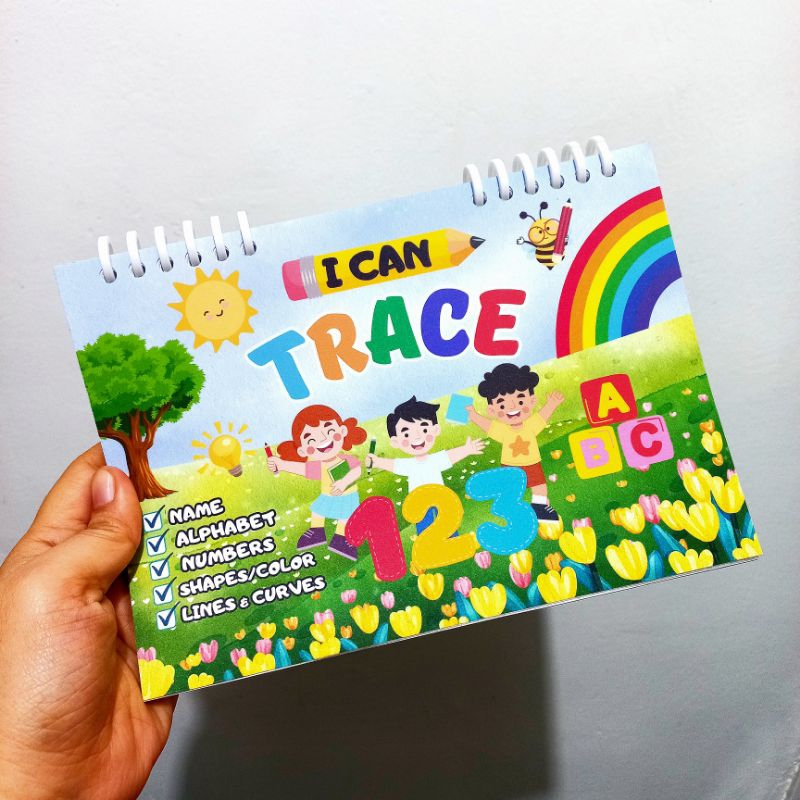 TRACING ACTIVITY BOOK FOR KIDS NAME ALPHABET NUMBERS LINES CURVES ...