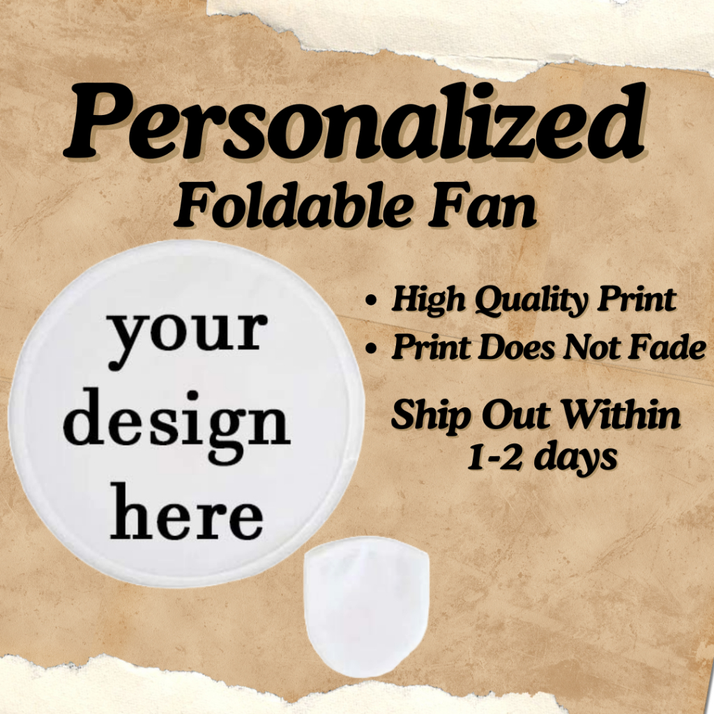 Personalized Custom Design pictures election foldable fan with pouch ...