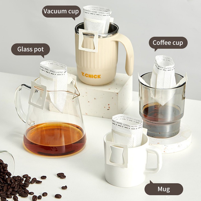 50pcs Coffee drip bag empty Coffee paper filters Coffee drip filter ...