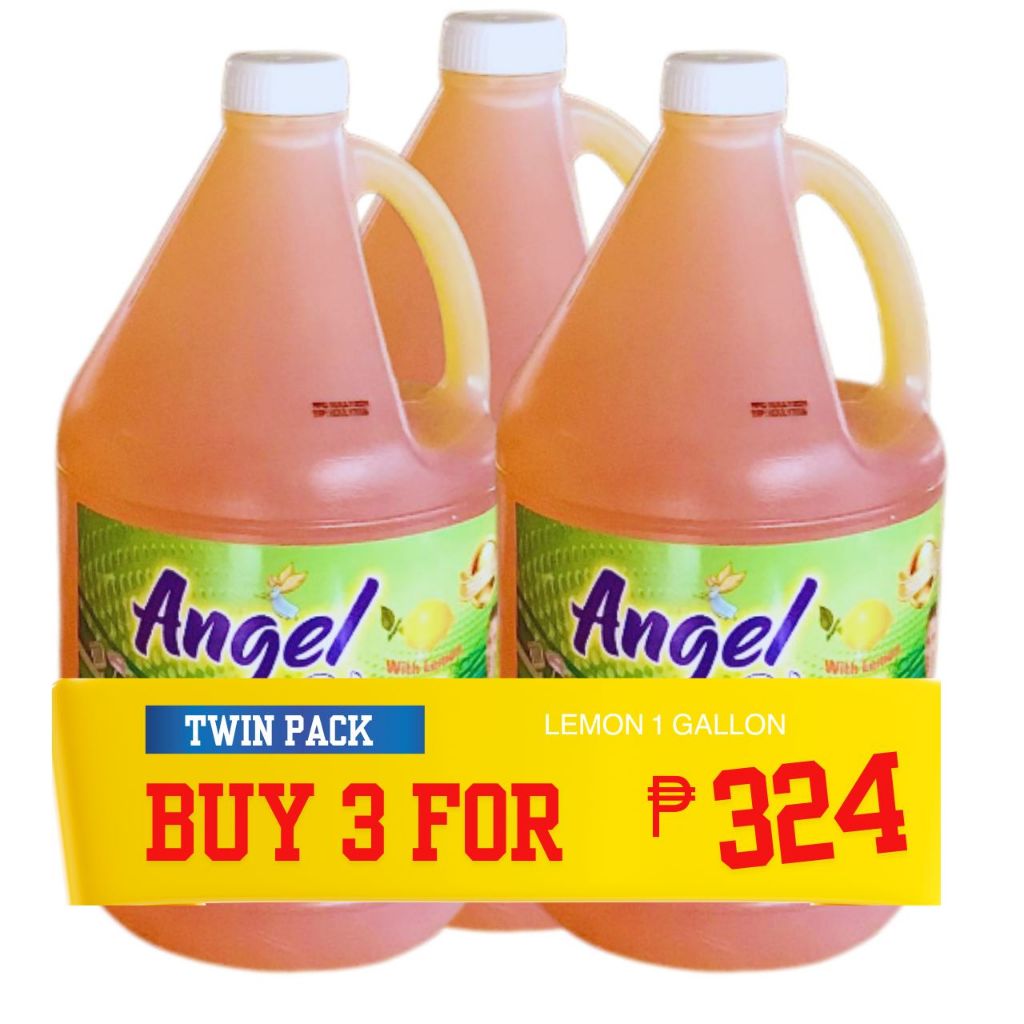 ANGEL CLEAN DISHWASHING LIQUID TRIPACK 1 GALLON - LEMON | Shopee ...