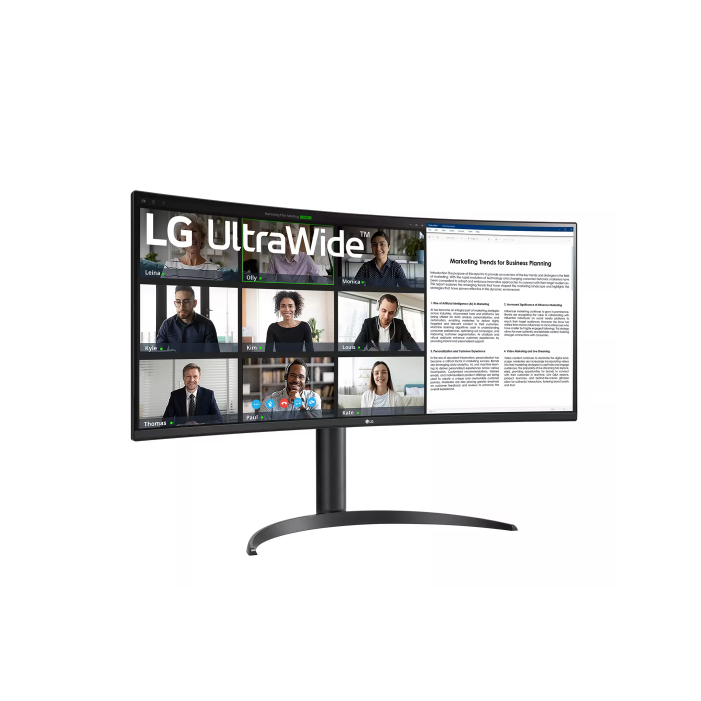 LG 34WR55QK-B 34 inch UltraWide™ Curved Monitor with WQHD HDR10 Display ...