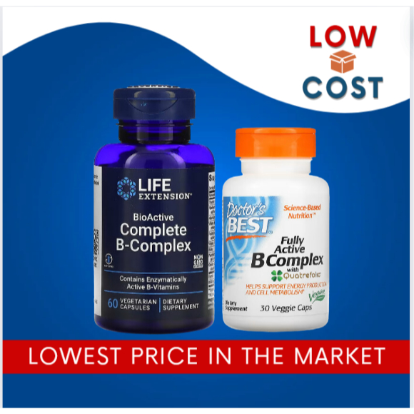 LowCostPH | Doctor's Best Fully Active B Complex, Non-GMO, Gluten| B12 ...