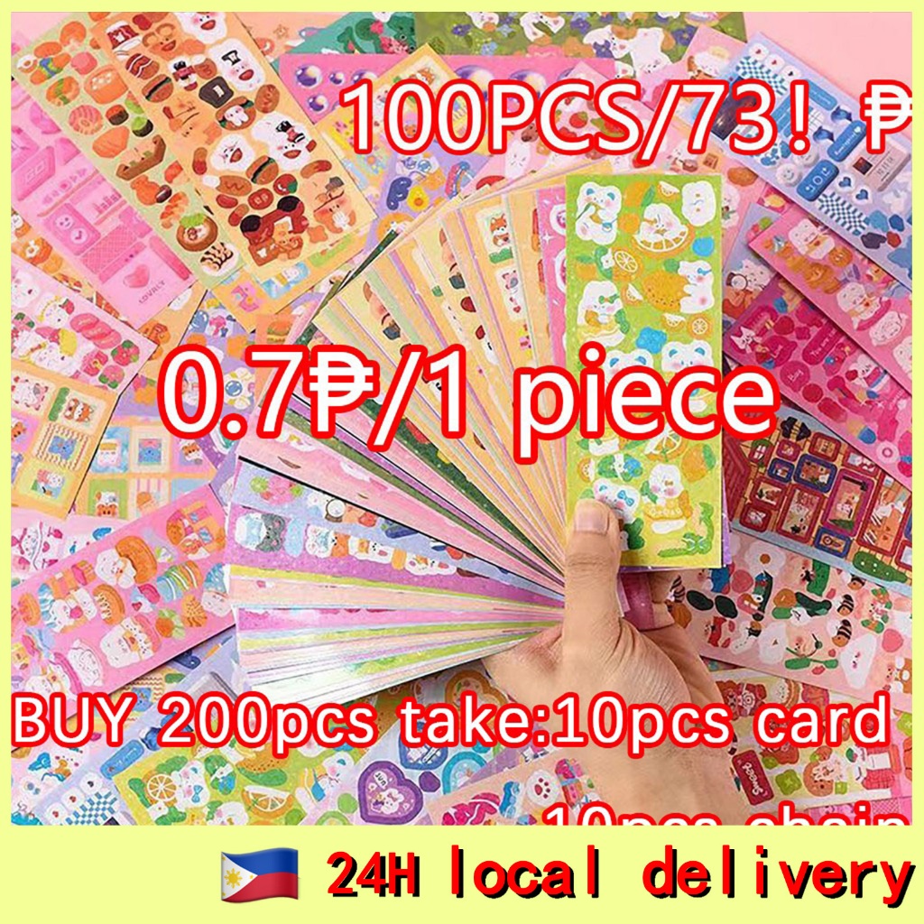 100PCS Cartoon Guka Stickers DIY Unrepeated Stickers Fashionable Cute ...