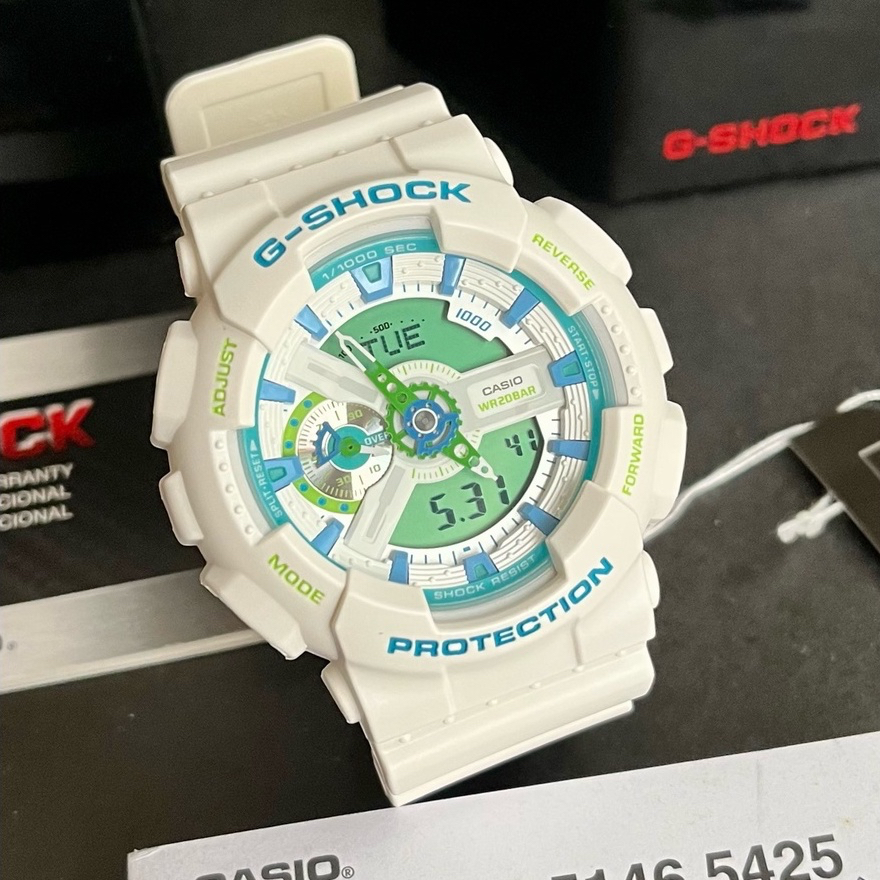 EVERYTHING MUST GO! Casio G Shock GA110WG-7A Sporty Mix Anadigi White ...