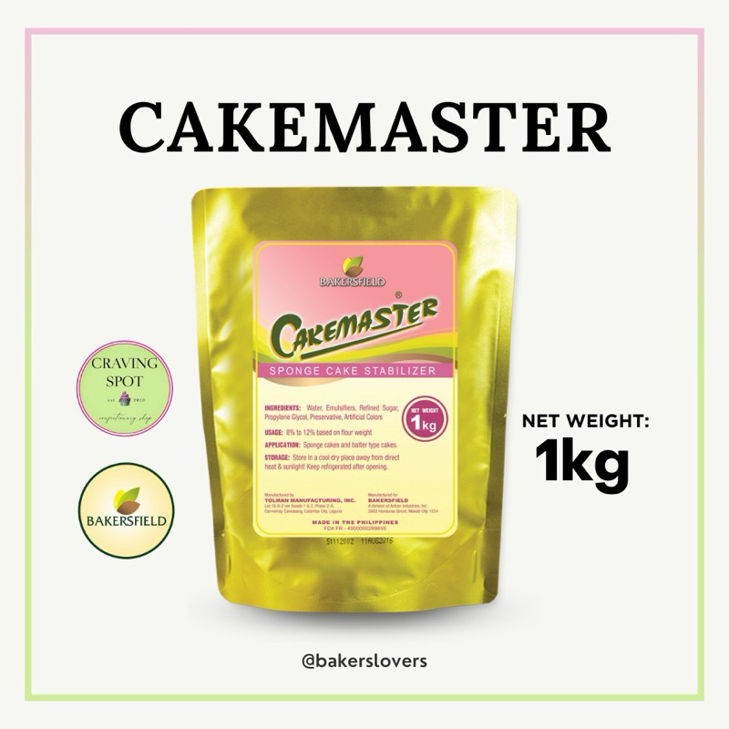 BAKERSFIELD CAKE MASTER SPONGE CAKE STABILIZER |MAY 2026 EXPIRY ...