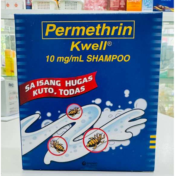 KWELL (PERMETHRIN) 10MG/ML SHAMPOO ANTI-KUTO AT LISA TRAVEL SIZE GMP ...