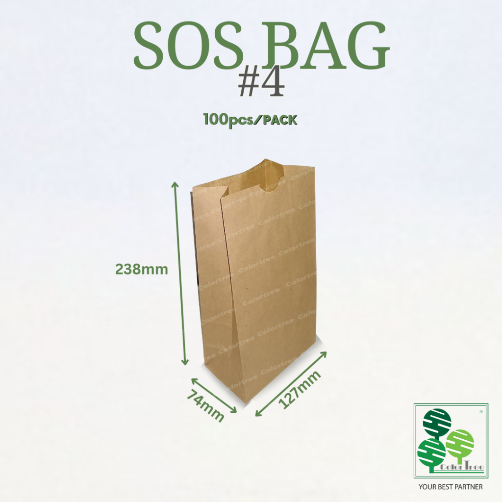 SOS BAG #4 Plain (100PCS/PACK) | Shopee Philippines