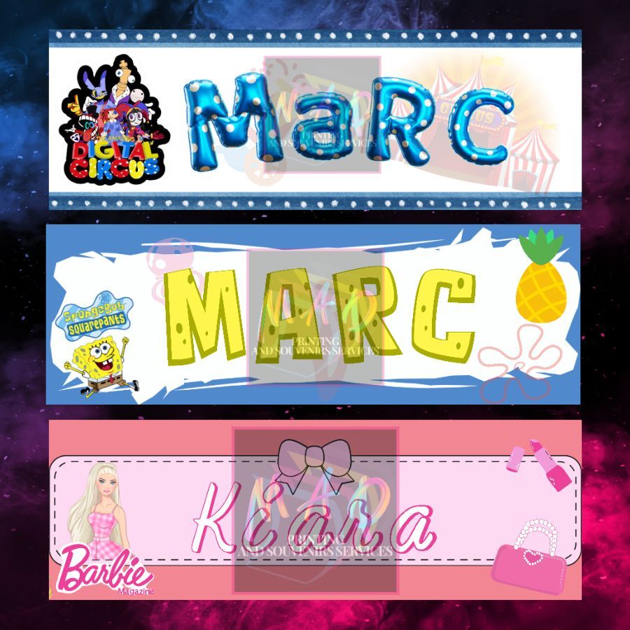 Laminated Name Tag With I.D Lace For School, Pm for designs | Shopee ...