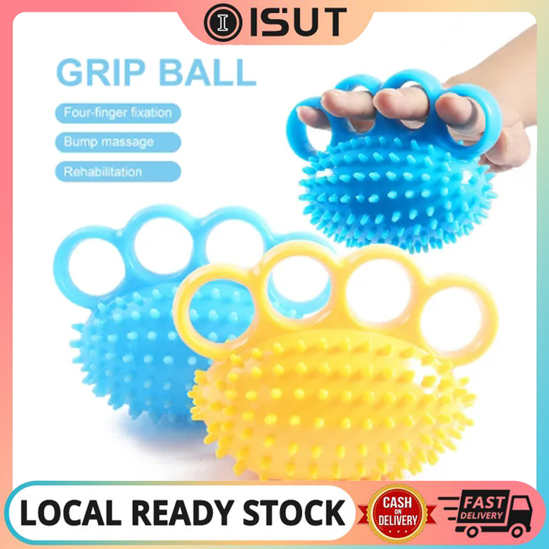 Finger Grip Ball Finger Exerciser Four-fingered Hedgehog Ball Grip ...