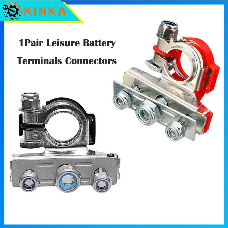 1Pair 12V 24V Leisure Battery Terminals Connectors Auto Car Top Post ...