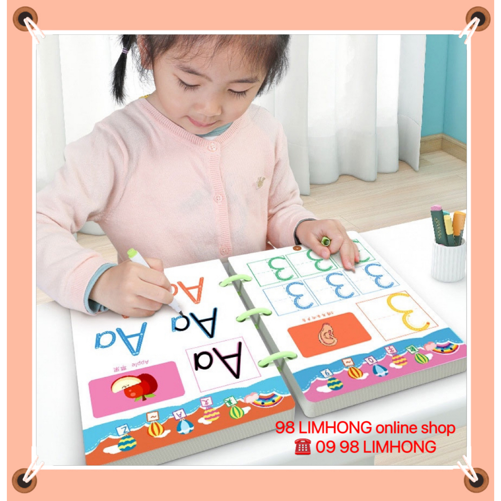 Tracing Book For Kids Training Coloring Book Erasable Writing Materials ...