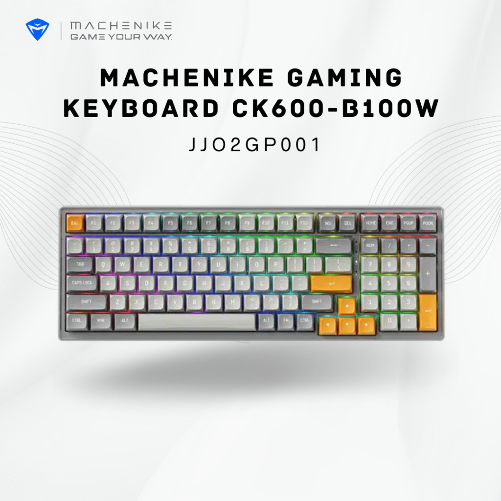 MACHENIKE KEYBOARD CK600-B100W THREE MODE GR ULTRA LIGHT SWITCH ...