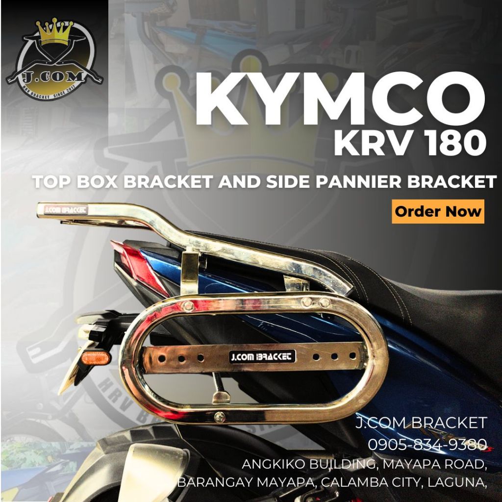 KYMCO KRV 180 ORIGINAL J.COM HEAVY DUTY BRACKET | Shopee Philippines