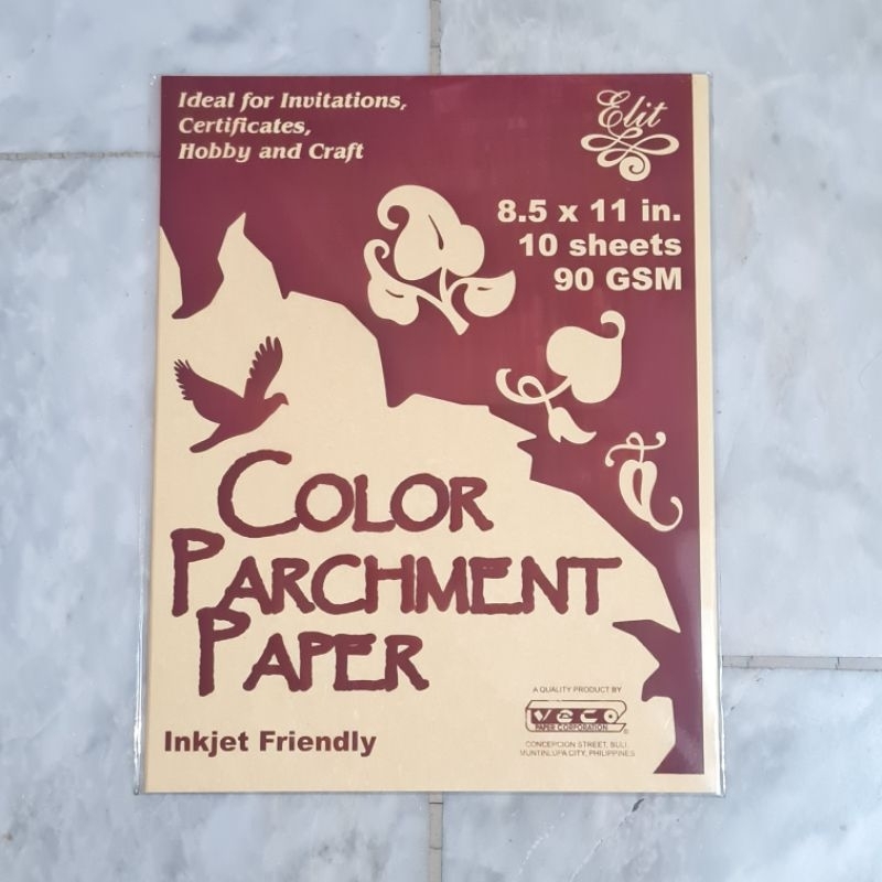 8.5"x11" Parchment Paper Certificate Invitation Diploma Craft Paper ...
