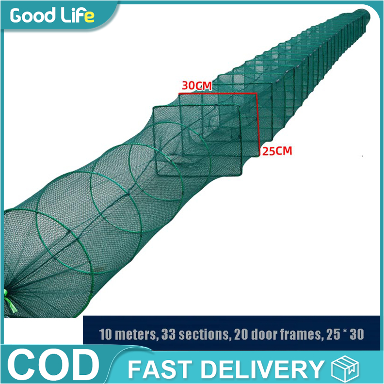 10M Dragon Type Cage/Bubo (Fish/Shrimp Traps) Green dragon BUBU, Large ...