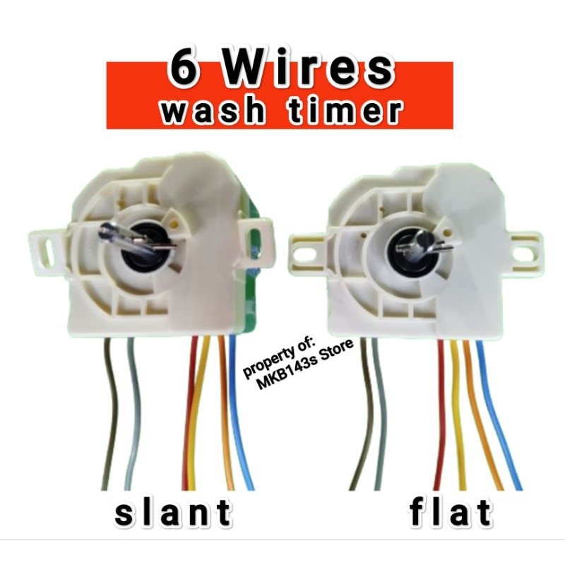 WASH TIMER 6 WIRES FLAT and SLANT TYPE | Shopee Philippines
