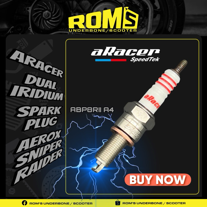 aRacer speedtek performance spark plug for aerox nmax sniper raider ...